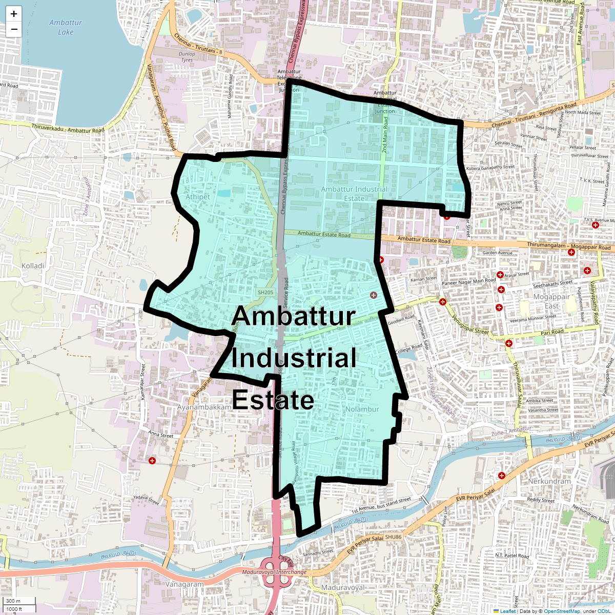 Ambattur Industrial Estate Chennai Overview - Map, Property Rates ...