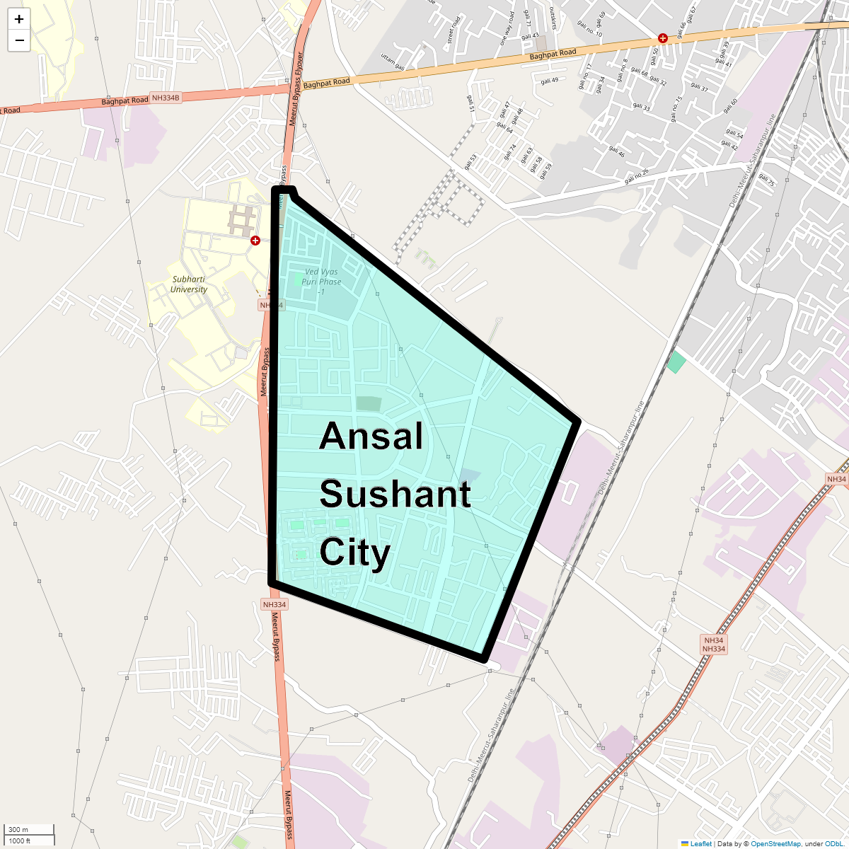 Ansal Sushant City Meerut Overview - Map, Property Rates, Projects ...