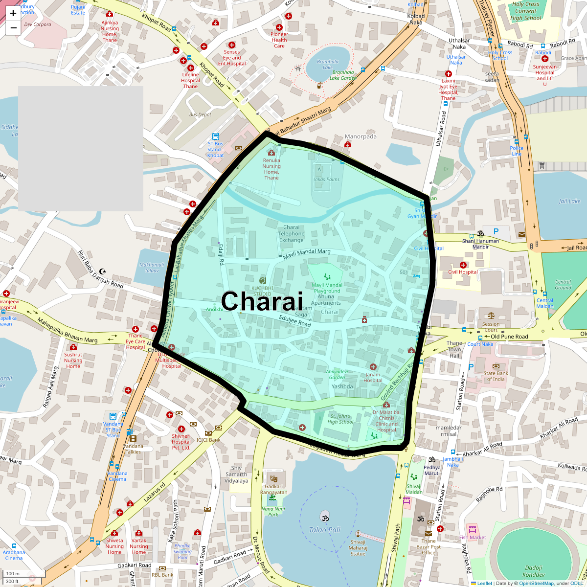 Shahs Avenue Location Map - Naupada, Thane