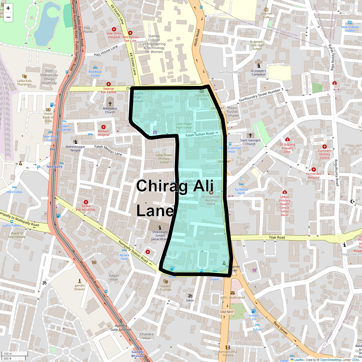 Chirag Ali Lane, Hyderabad: Property Rates, Map, Photos & Videos, Reviews