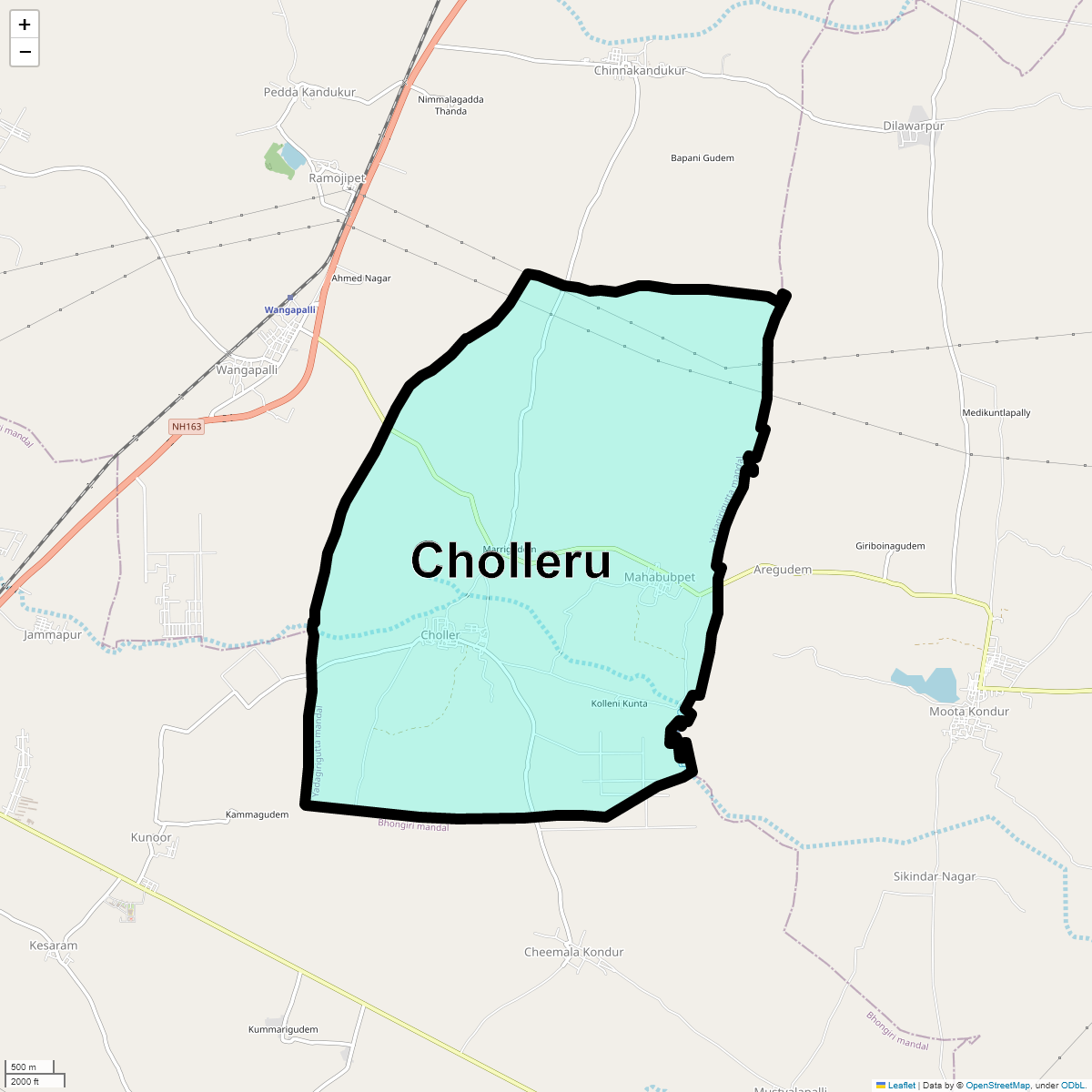 Transcon Lakshmi Narasimha Residency Location Map - Bhuvanagiri, Hyderabad