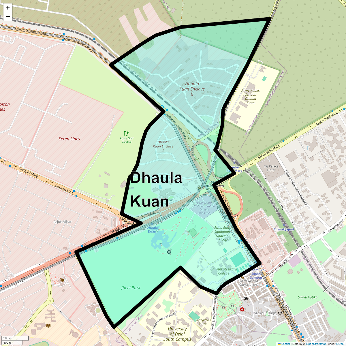 Dhaula Kuan Delhi Overview - Map, Property Rates, Projects, Reviews ...