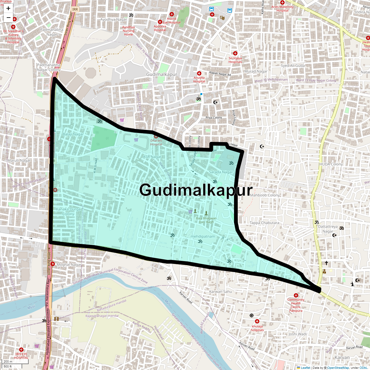 Gudimalkapur Hyderabad Overview - Map, Property Rates, Projects ...
