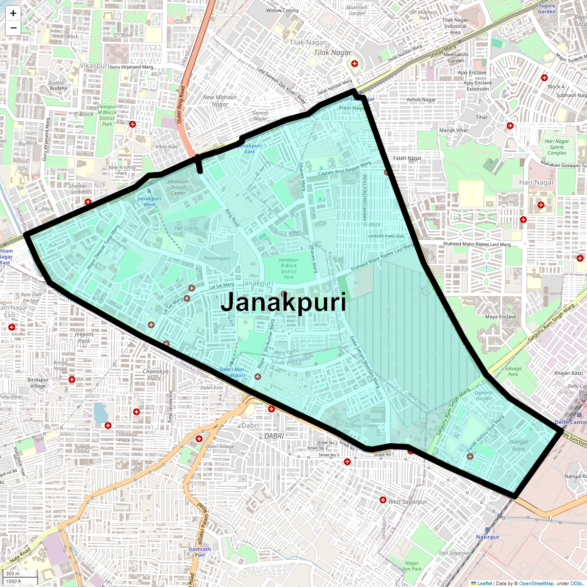 Janakpuri Delhi Overview - Map, Property Rates, Projects, Reviews ...