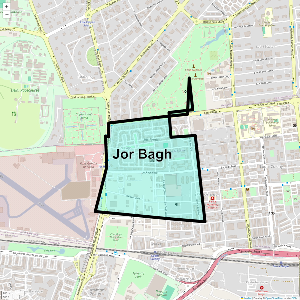 Jor Bagh Delhi Overview - Map, Property Rates, Projects, Reviews ...