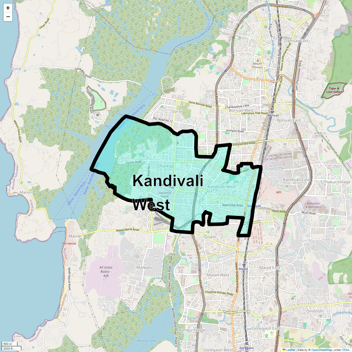 Kandivali West Mumbai Overview - Map, Property Rates, Projects, Reviews ...