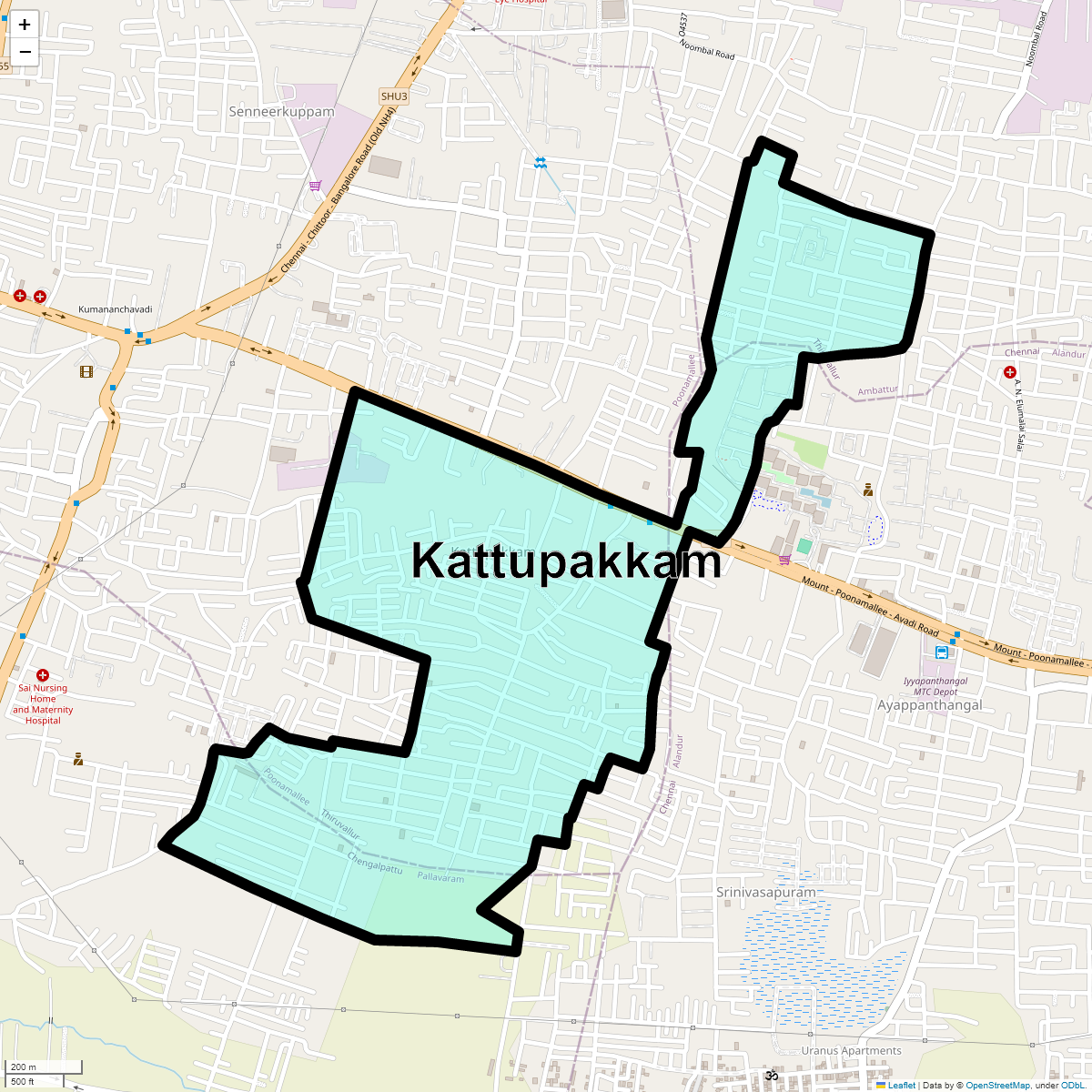 Kattupakkam Chennai Overview - Map, Property Rates, Projects, Reviews ...
