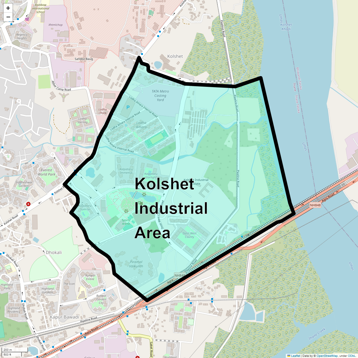 Kolshet Industrial Area, Thane: Property Rates, Map, Photos & Videos ...