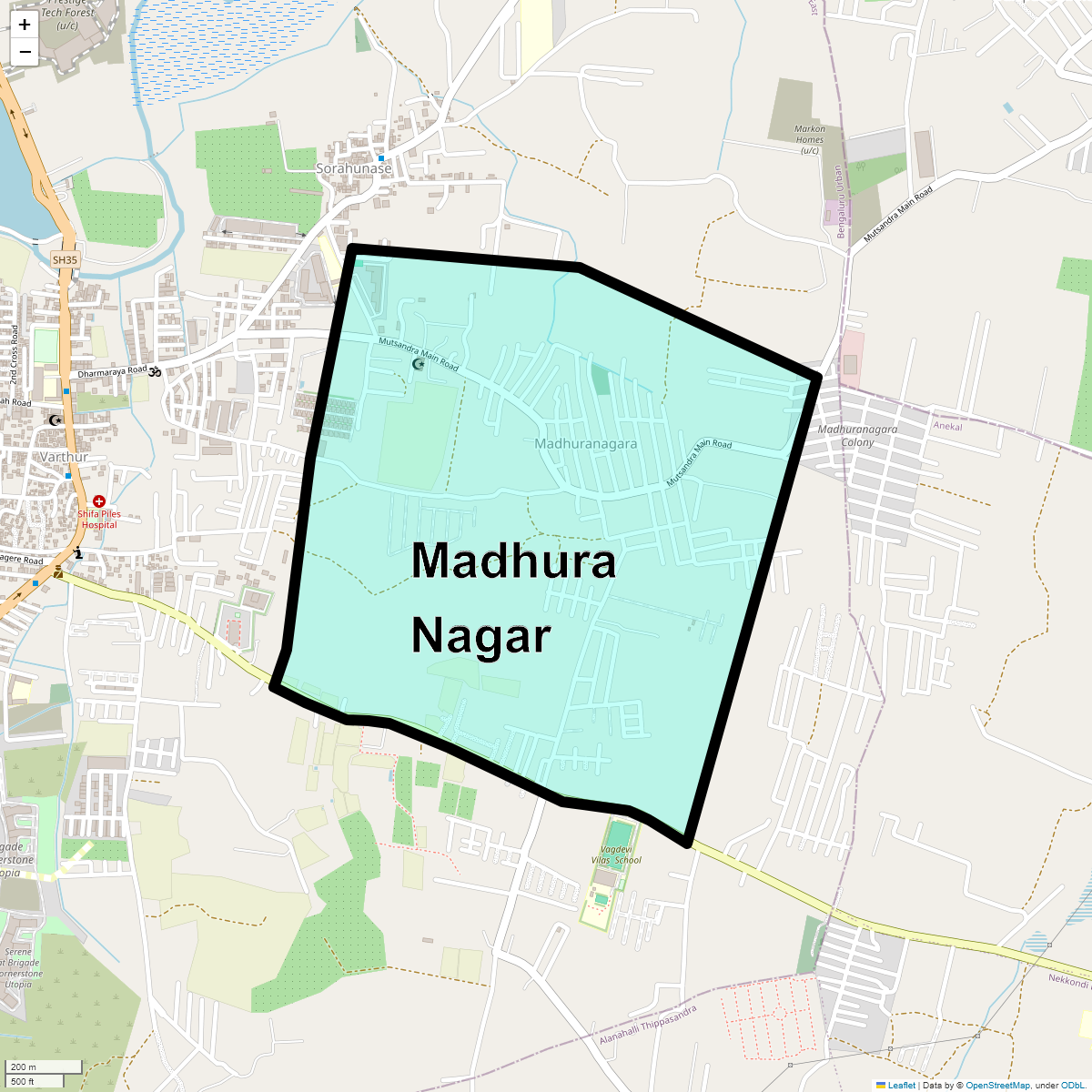 Madhura Nagar Bangalore Overview - Map, Property Rates, Projects ...