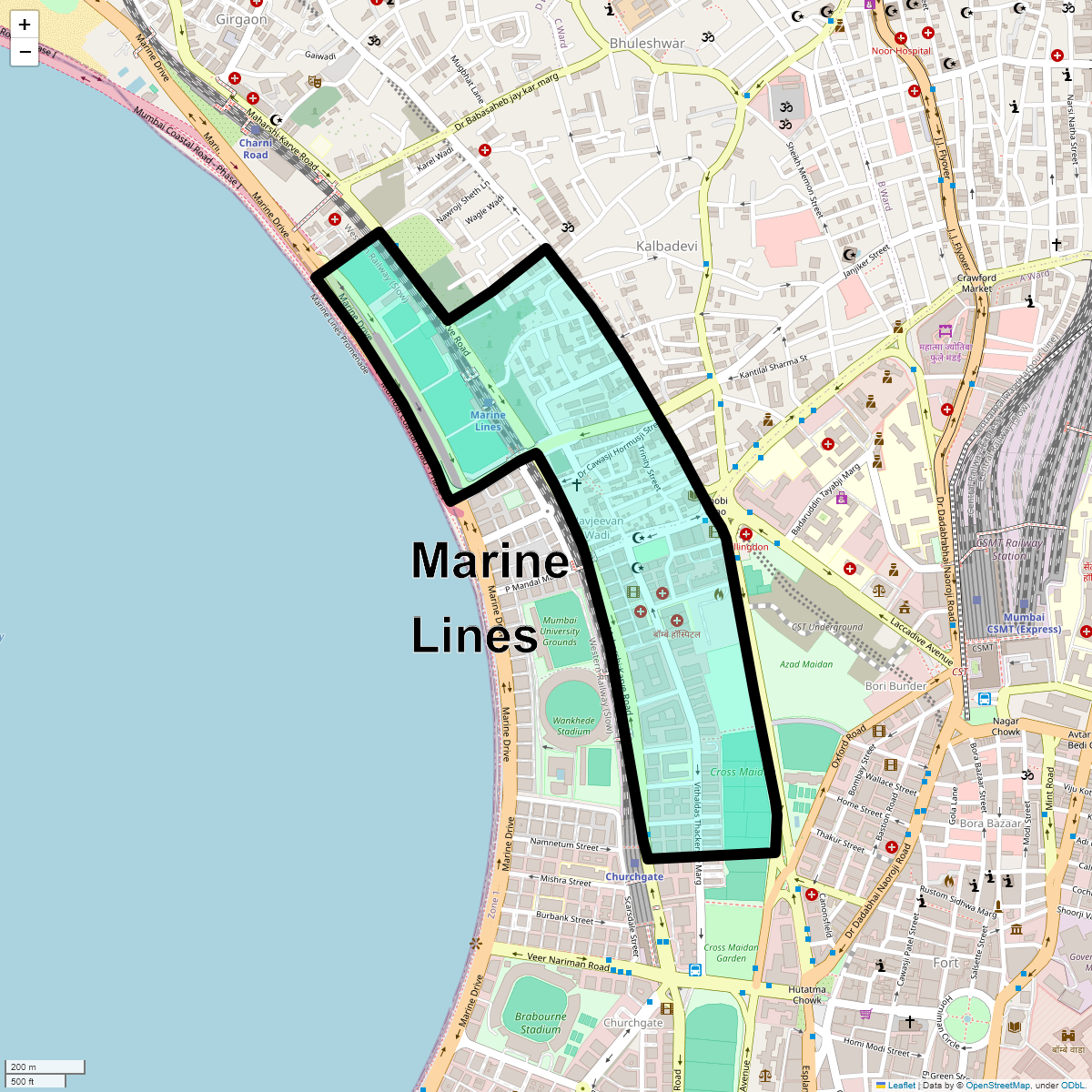 Marine Lines Mumbai Overview - Map, Property Rates, Projects, Reviews ...