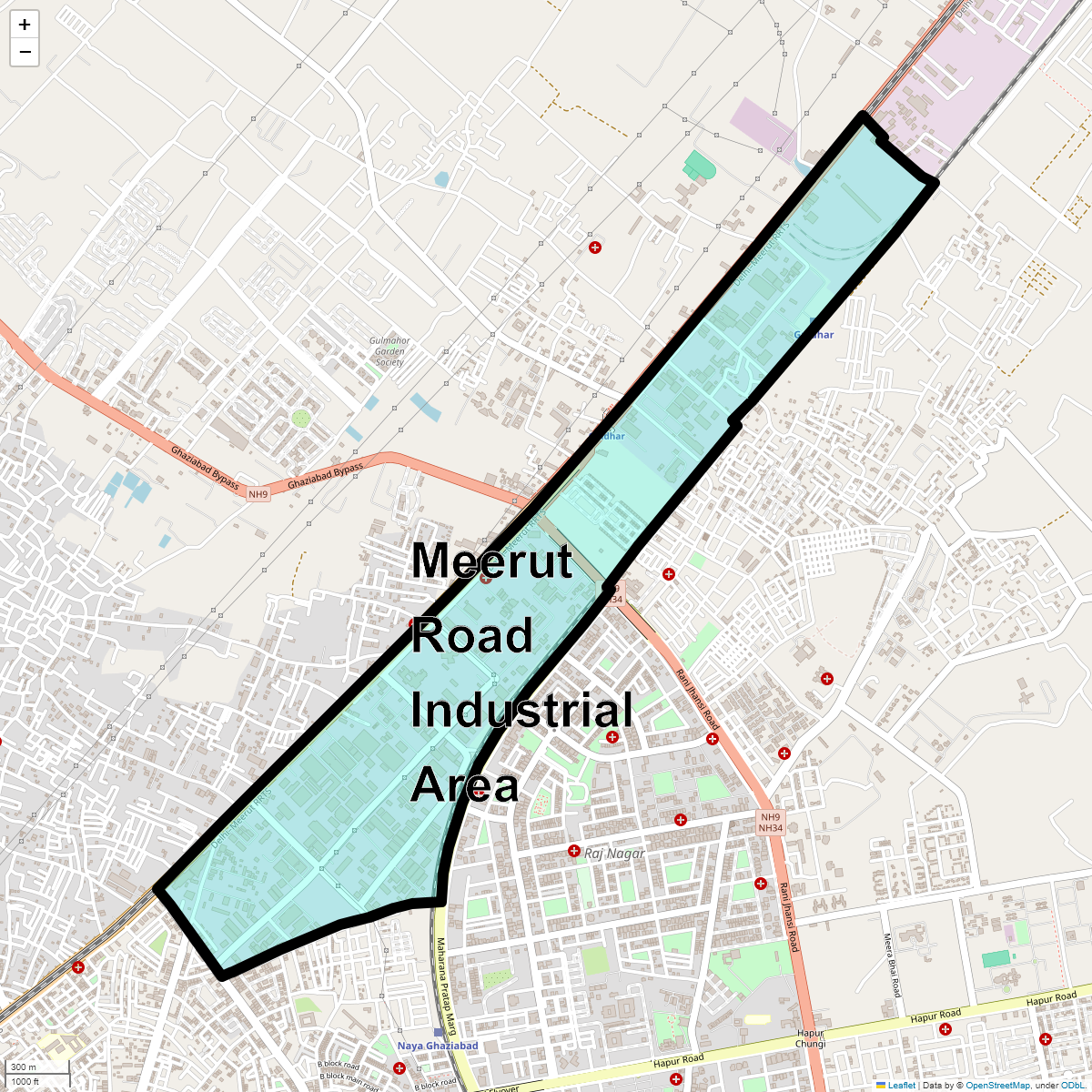 Mangal Heights Location Map - Raj Nagar Extension, Ghaziabad