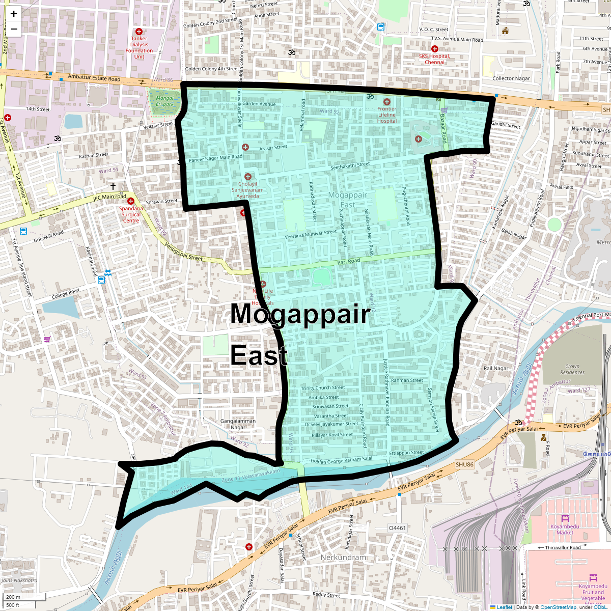 Mogappair East, Chennai: Property Rates, Map, Photos & Videos, Reviews