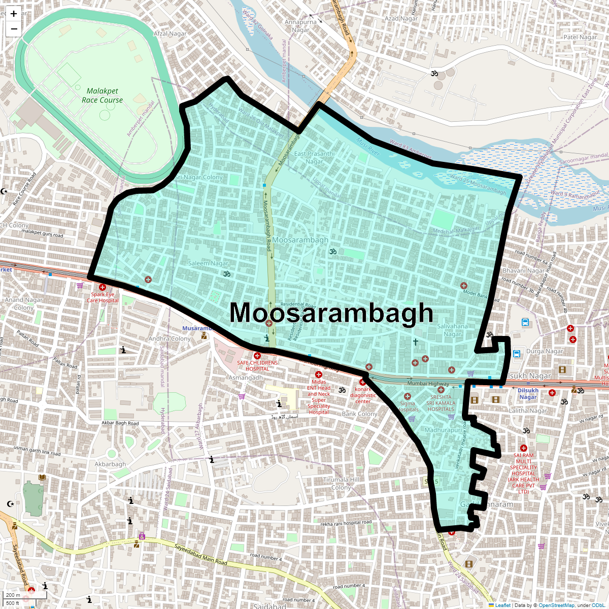 Moosarambagh Hyderabad Overview - Map, Property Rates, Projects ...