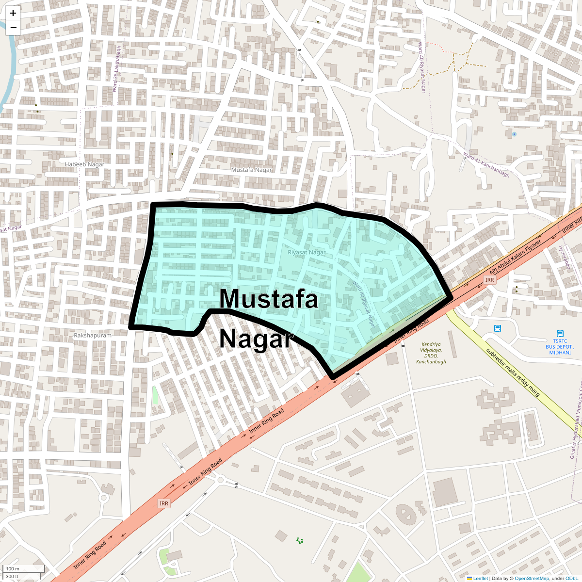 AR Home Location Map - Santosh Nagar, Hyderabad