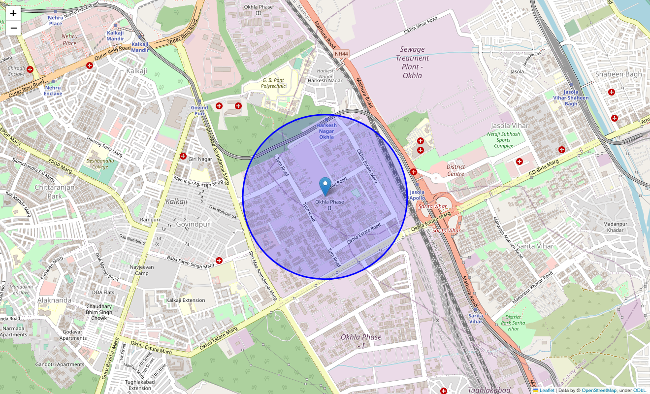 Okhla Industrial Estate Phase 2 Delhi Overview - Map, Property Rates ...