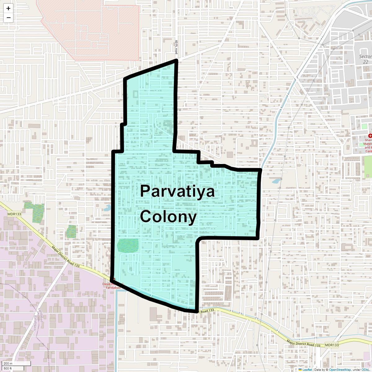 Parvatiya Colony Faridabad Overview - Map, Property Rates, Projects ...