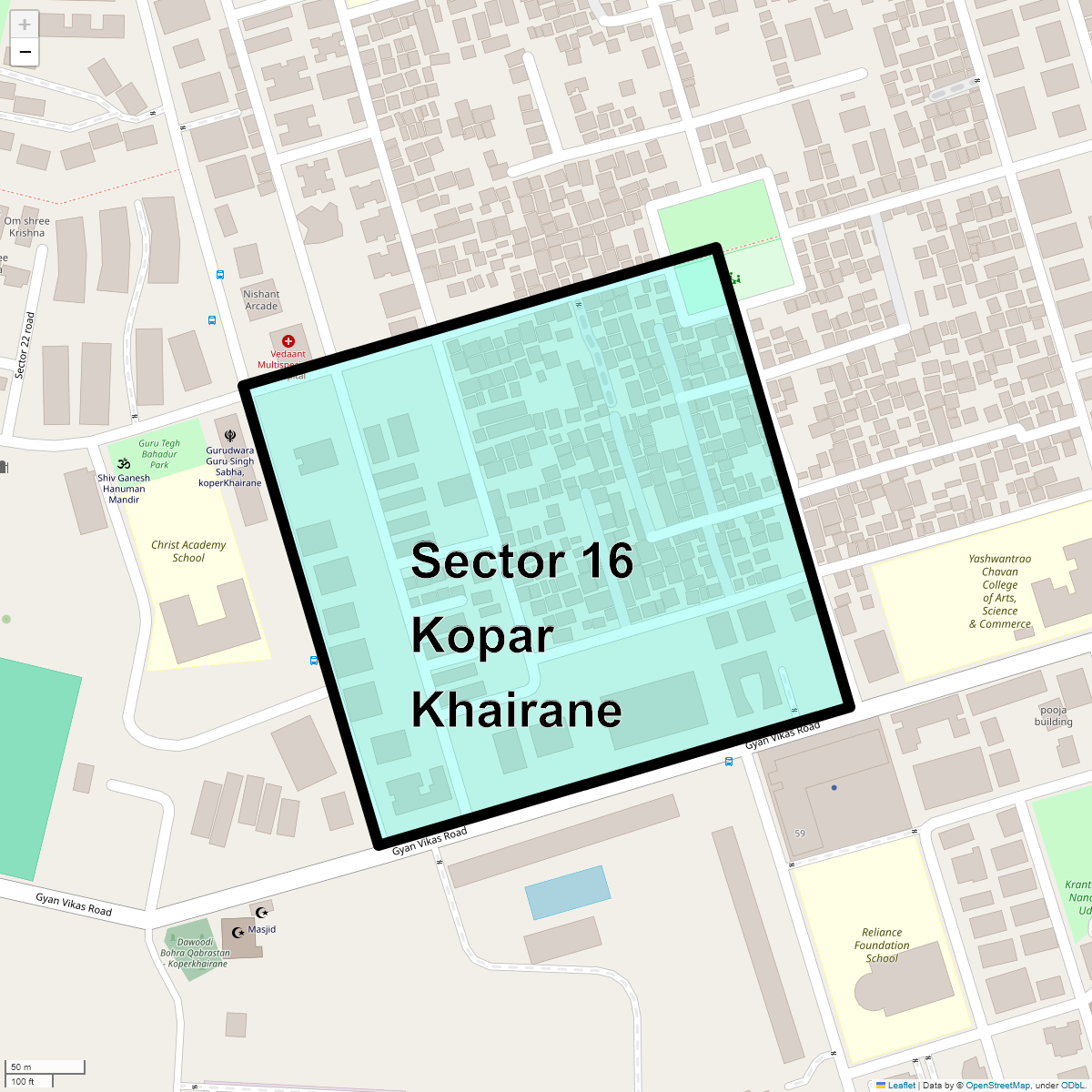 Sector 16 Kopar Khairane, Navi mumbai: Property Rates, Map, Photos ...