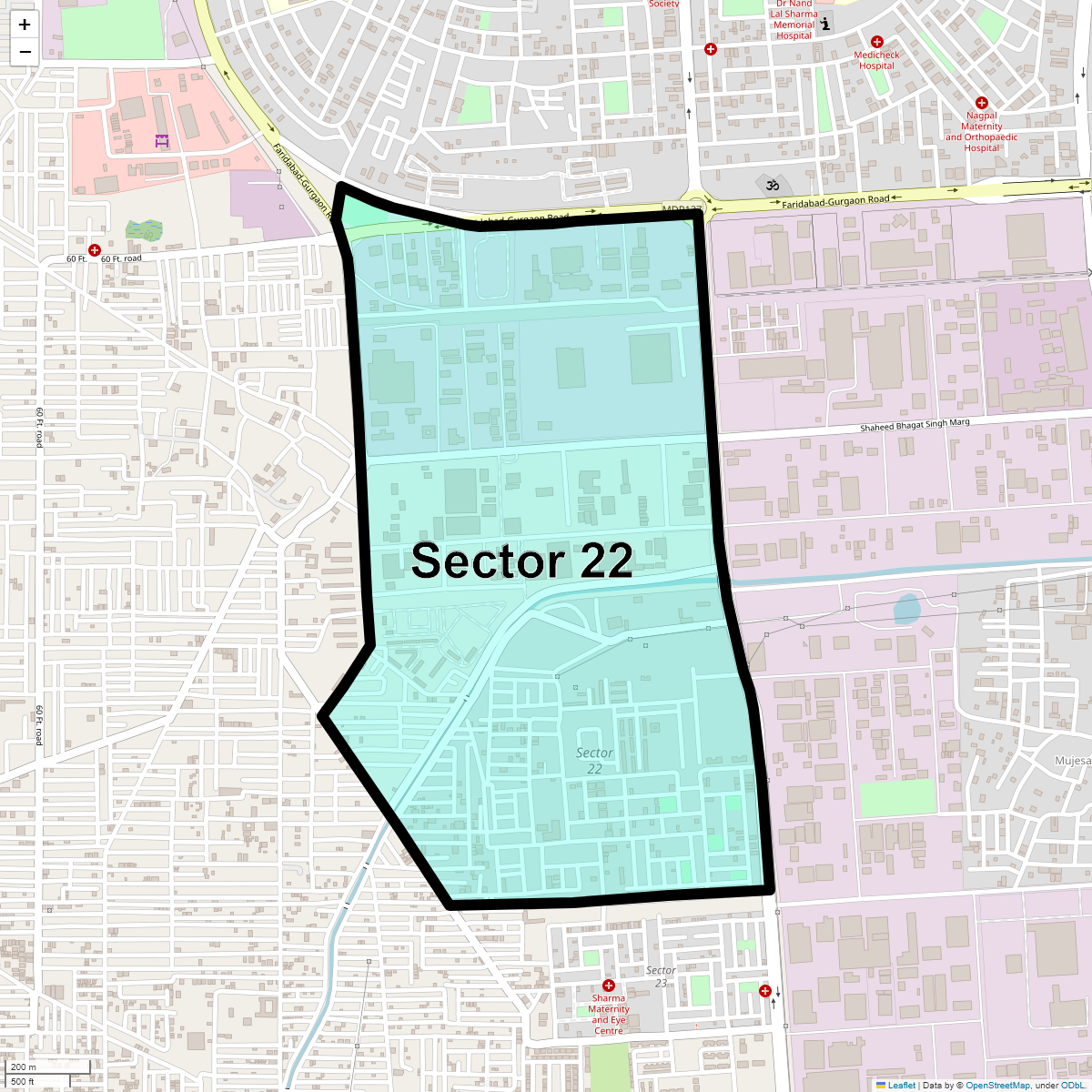 Sector 24, Faridabad: Map, Photos and Videos, Property Rates, Ratings ...