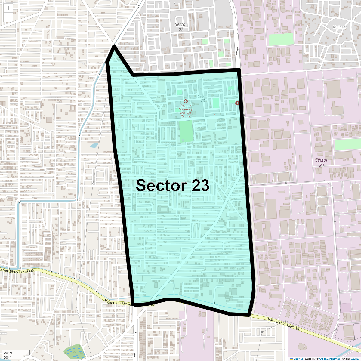 Sector 24, Faridabad: Map, Photos and Videos, Property Rates, Ratings ...
