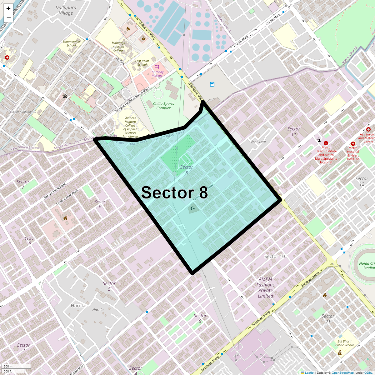Sector 8 Noida Overview - Map, Property Rates, Projects, Reviews ...