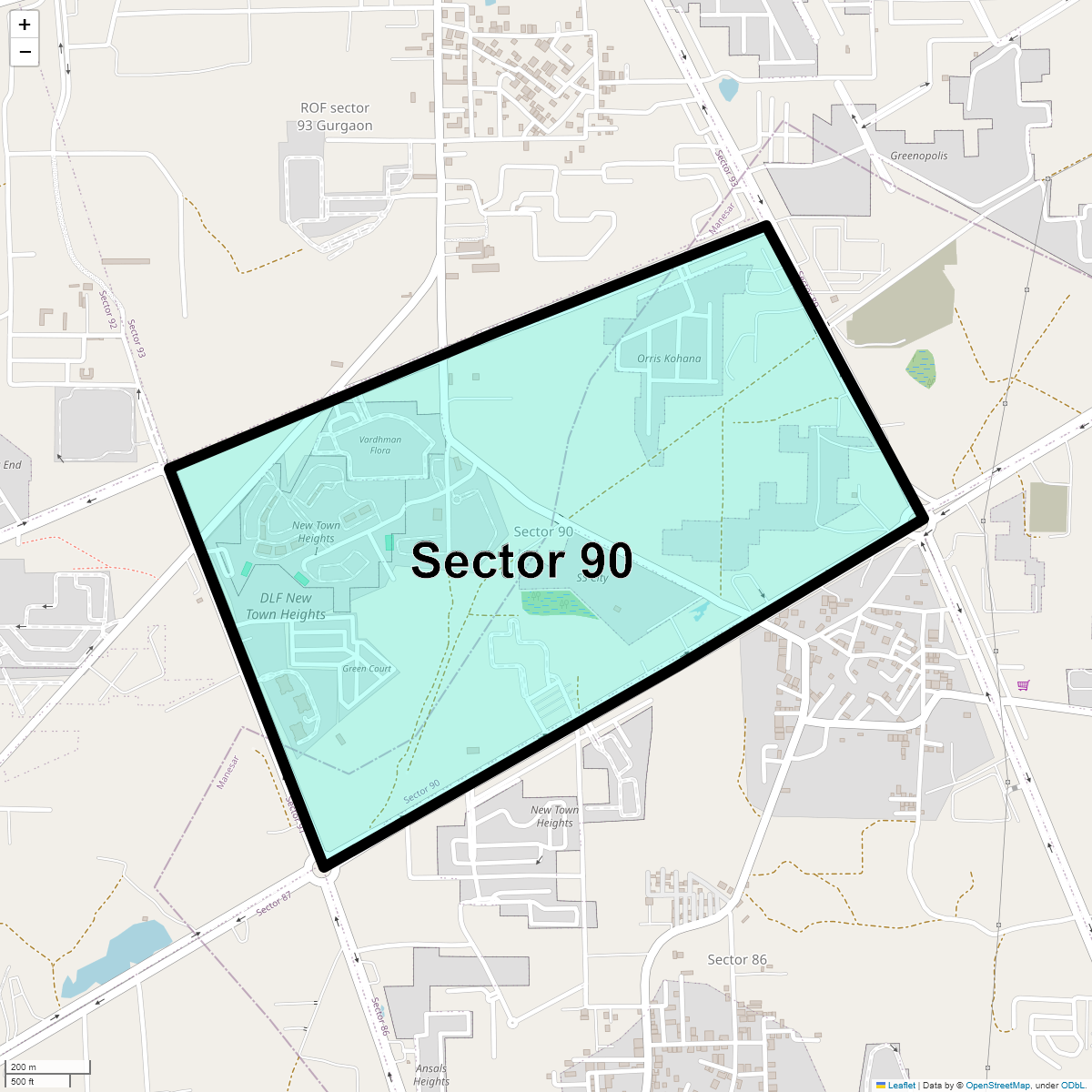 Sector 90 Gurgaon Overview - Map, Property Rates, Projects, Reviews ...