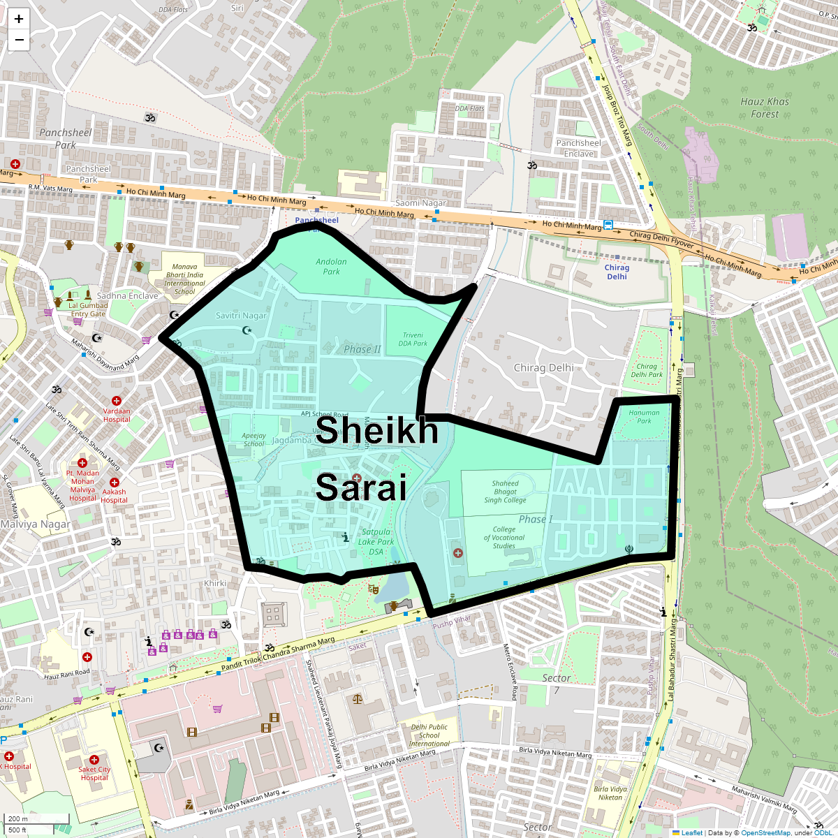Sheikh Sarai Delhi Overview - Map, Property Rates, Projects, Reviews ...