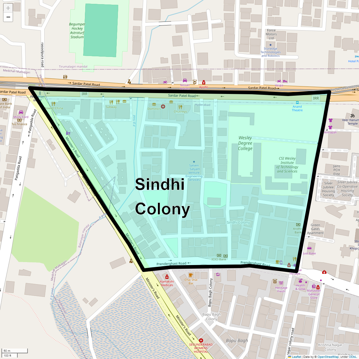 Sindhi Colony Hyderabad Overview - Map, Property Rates, Projects ...