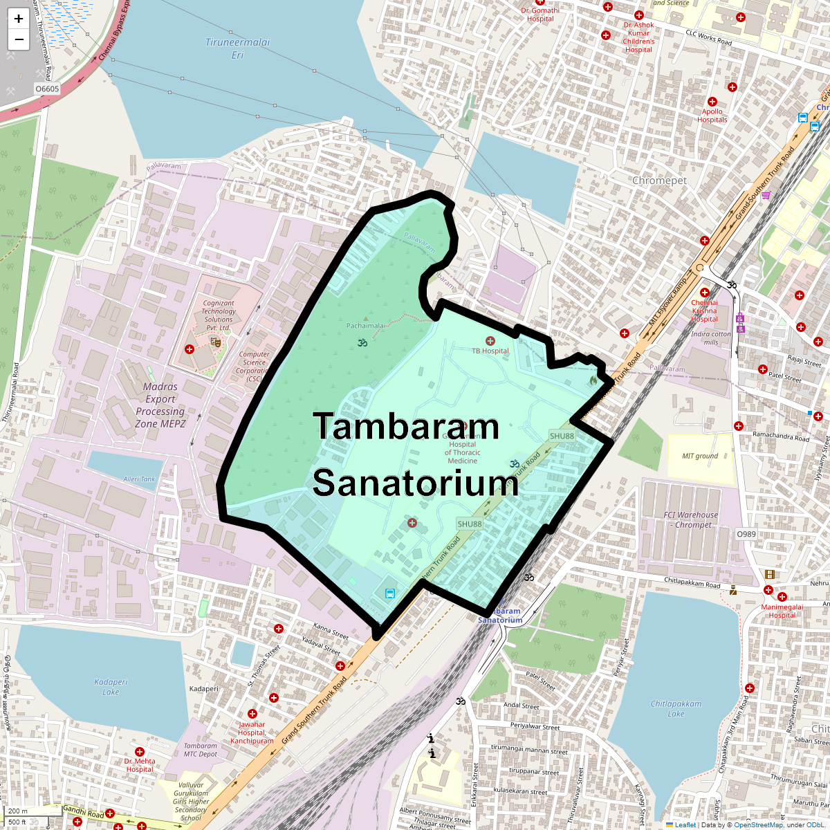 Tambaram Sanatorium Chennai Overview - Map, Property Rates, Projects ...