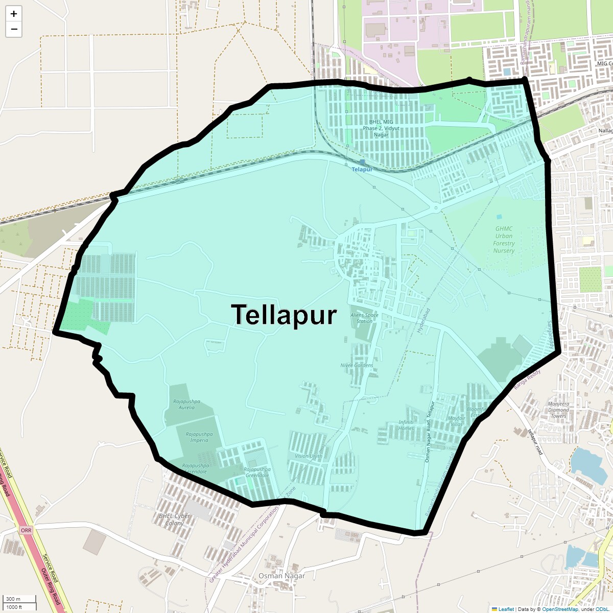 Tellapur Hyderabad Overview - Map, Property Rates, Projects, Reviews ...
