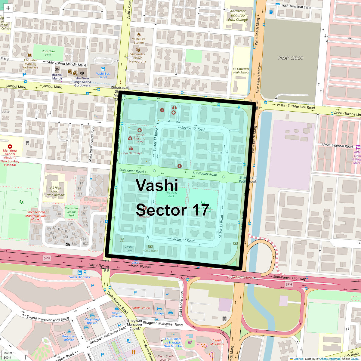 Vashi Sector 4, Navi mumbai: Map, Photos and Videos, Property Rates ...