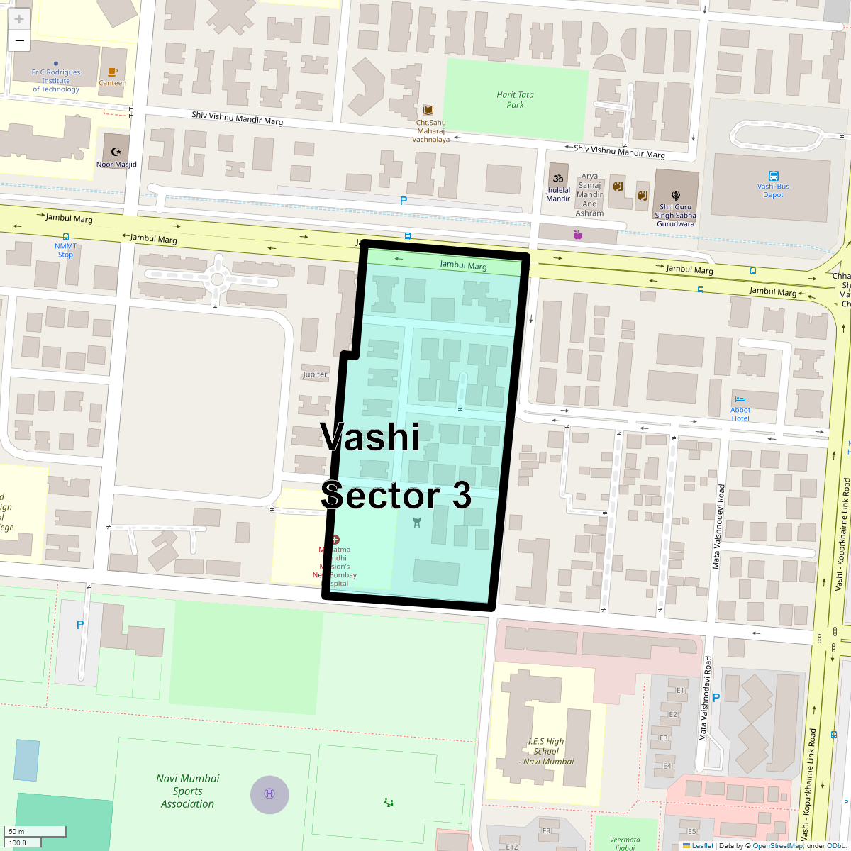 Vashi Sector 4, Navi mumbai: Map, Photos and Videos, Property Rates ...