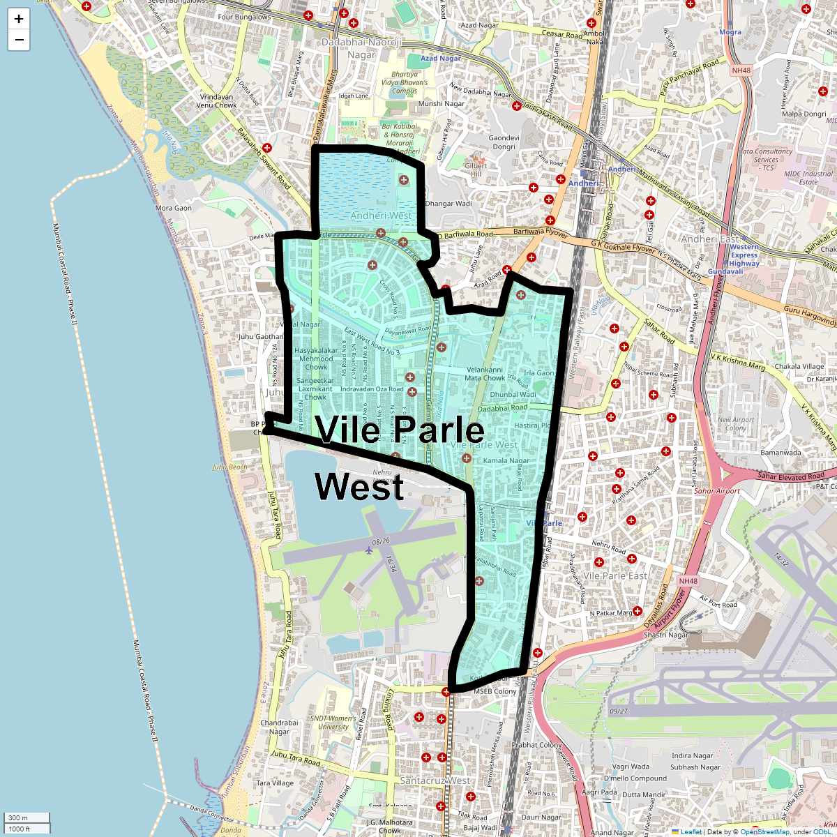 Vile Parle West Mumbai Overview - Map, Property Rates, Projects ...