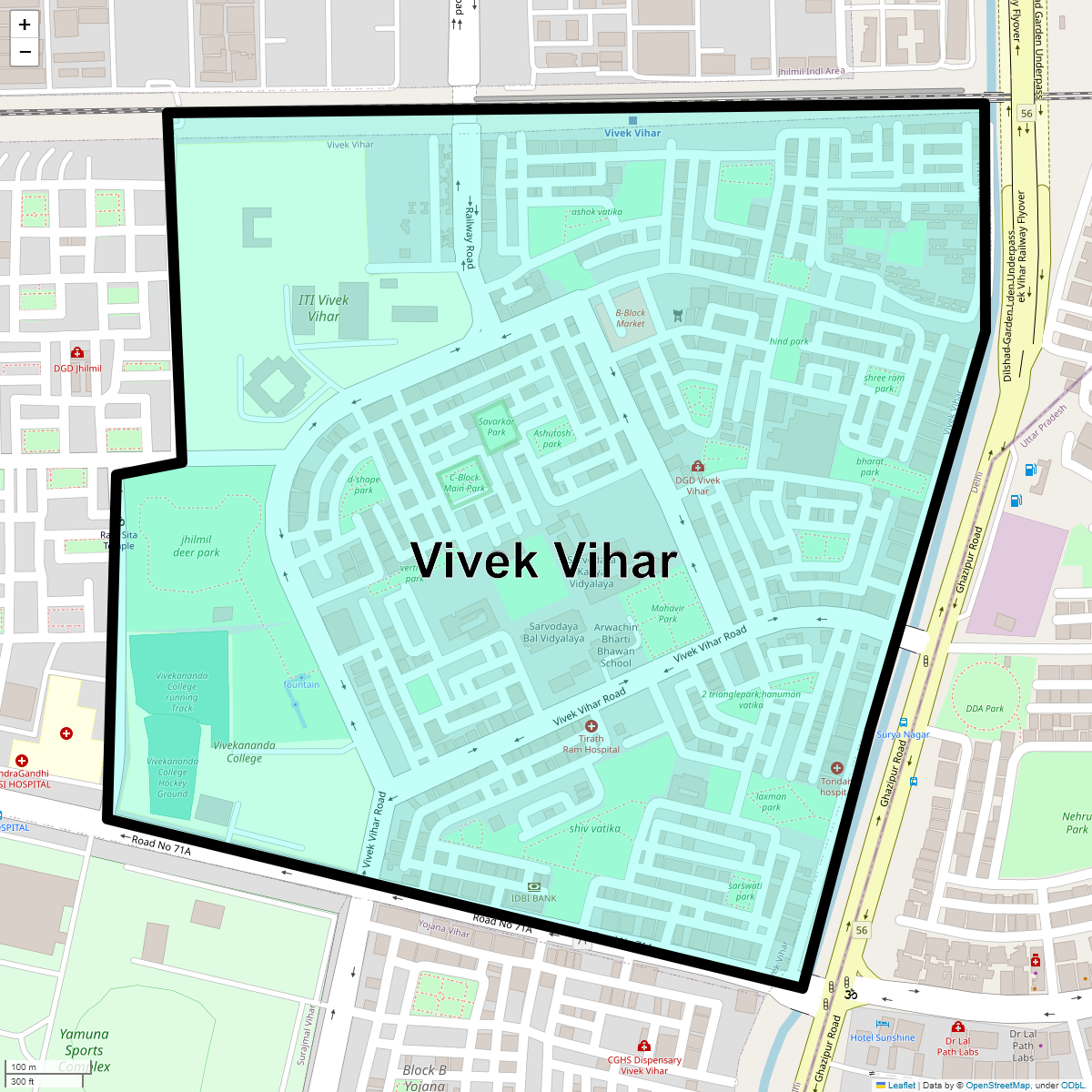 Vivek Vihar Delhi Overview - Map, Property Rates, Projects, Reviews ...