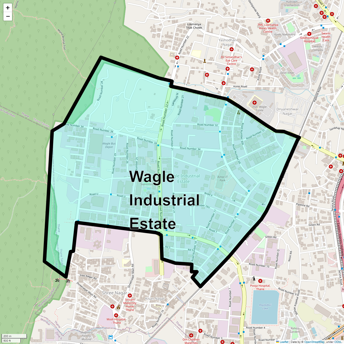 Wagle Industrial Estate Thane Overview - Map, Property Rates, Projects ...