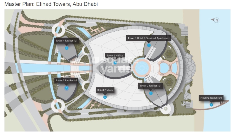 Etihad Towers in Al Bateen, Abu Dhabi | Project Amenities, Floor Plans ...