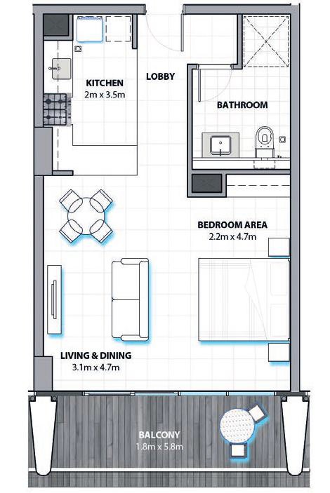 Aldar Al Hadeel Floor Plans - Unit Plans in Al Raha Beach, Abu Dhabi