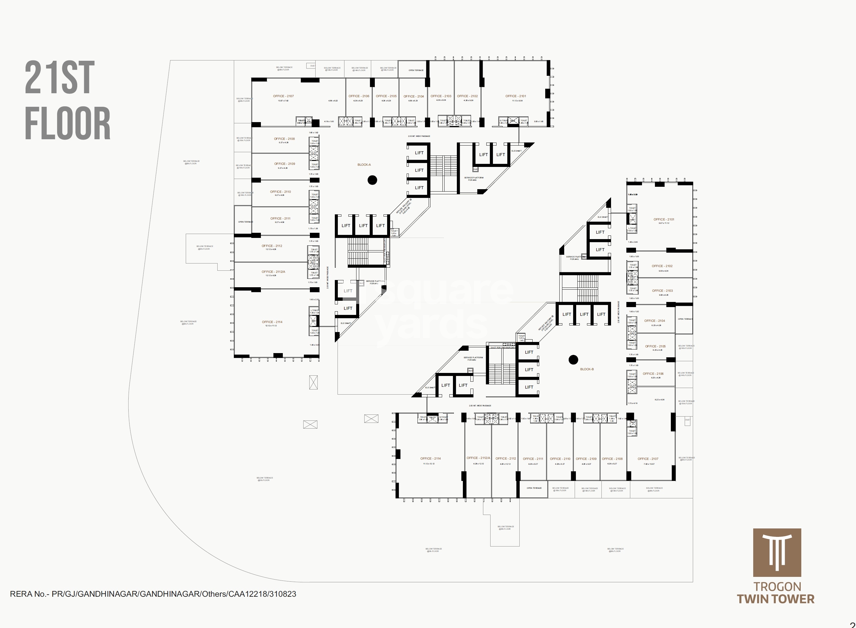 Trogon Twin Towers in Vaishnodevi Circle, Ahmedabad @ 65.00 Lac - Floor Plans, Location Map ...