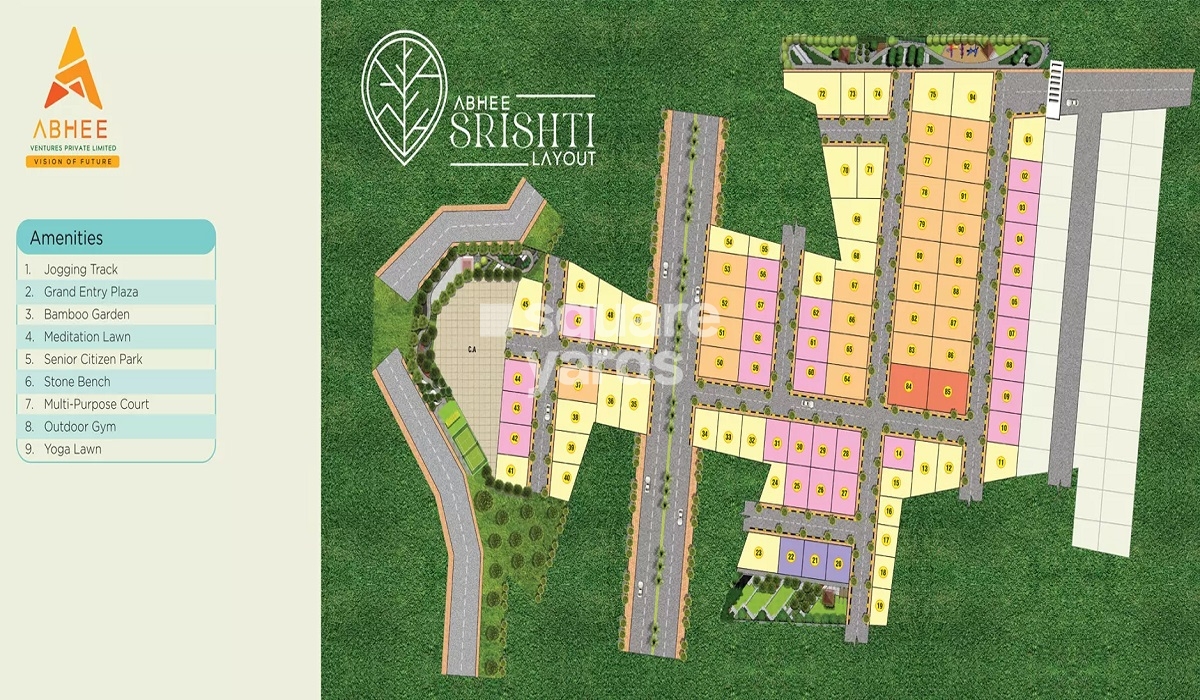 Abhee Srishti Layout in Anekal, Bangalore @ 42.00 Lac - Floor Plans ...