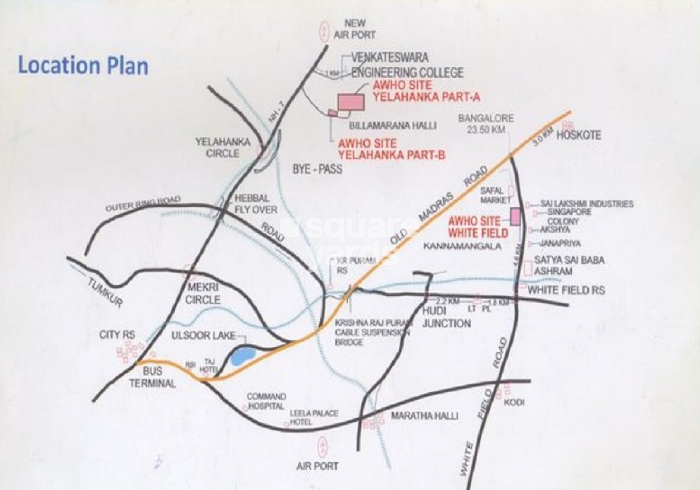 AWHO Sandeep Vihar in Whitefield, Bangalore @ 52.37 Lac - Floor Plans ...