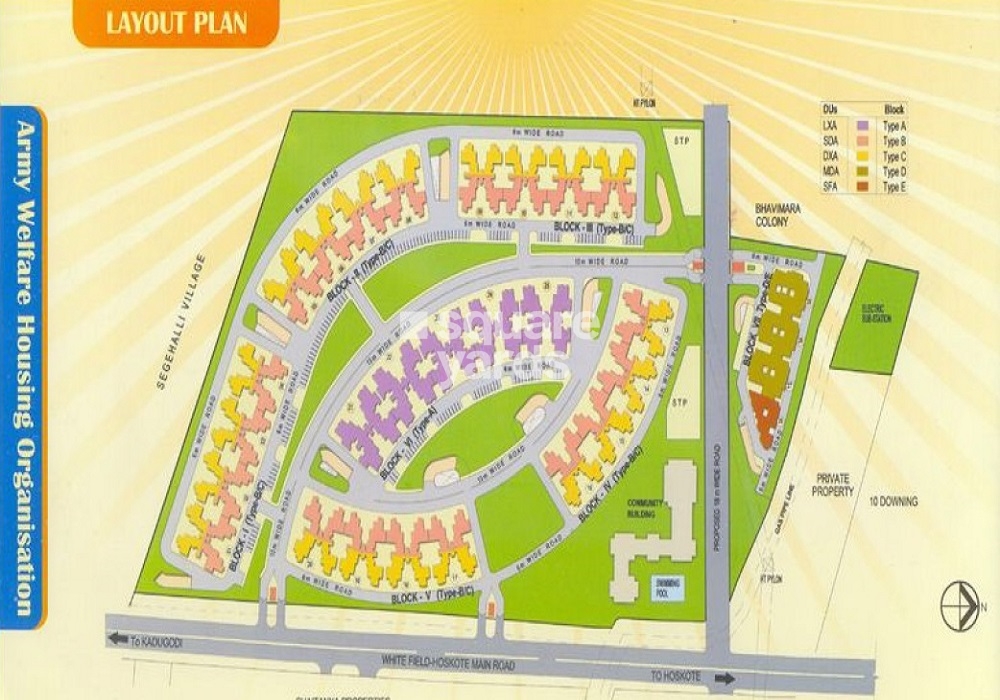 AWHO Sandeep Vihar in Whitefield, Bangalore @ 52.37 Lac - Floor Plans ...
