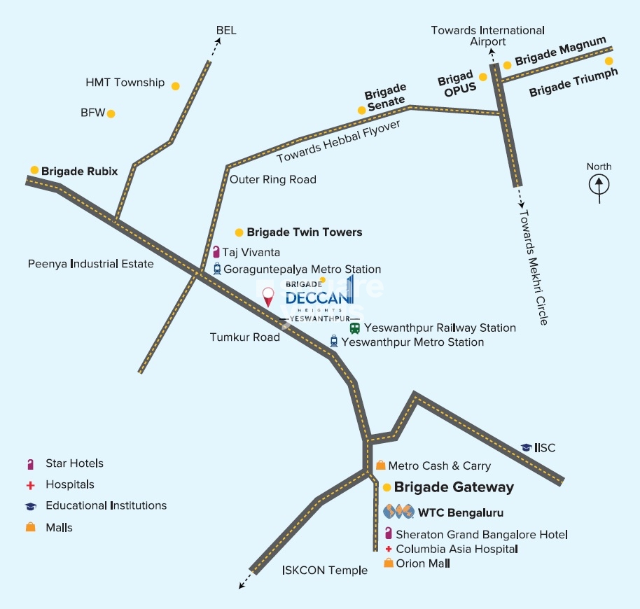 Brigade Deccan Heights in Yeshwanthpur, Bangalore @ 32.60 Cr - Floor ...