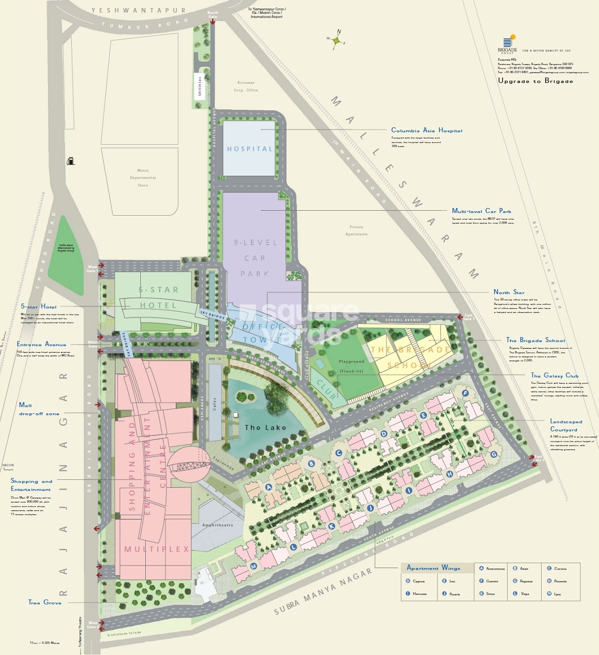 Brigade Gateway Enclave in Rajaji Nagar, Bangalore @ 67.95 Lac - Floor ...