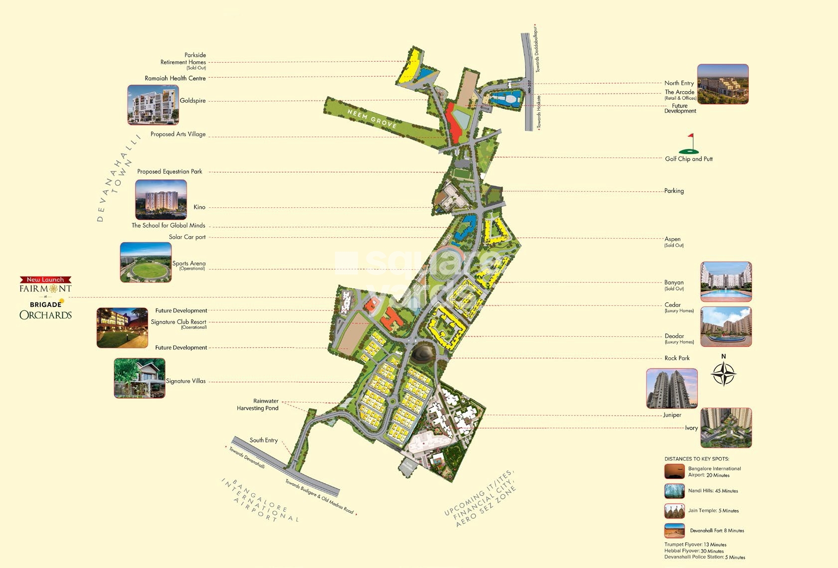 Brigade Orchards Fairmont Devanahalli Bangalore | Price List, Floor ...