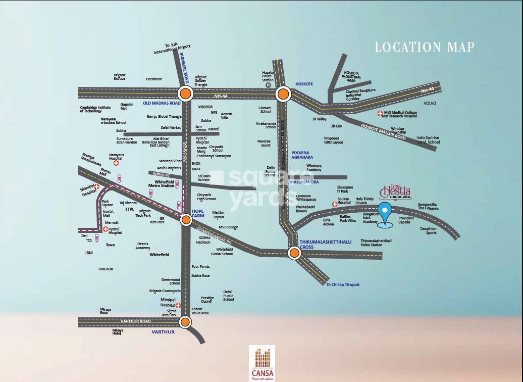 Cansa Hestia in Whitefield, Bangalore @ 1.30 Cr - Floor Plans, Location ...