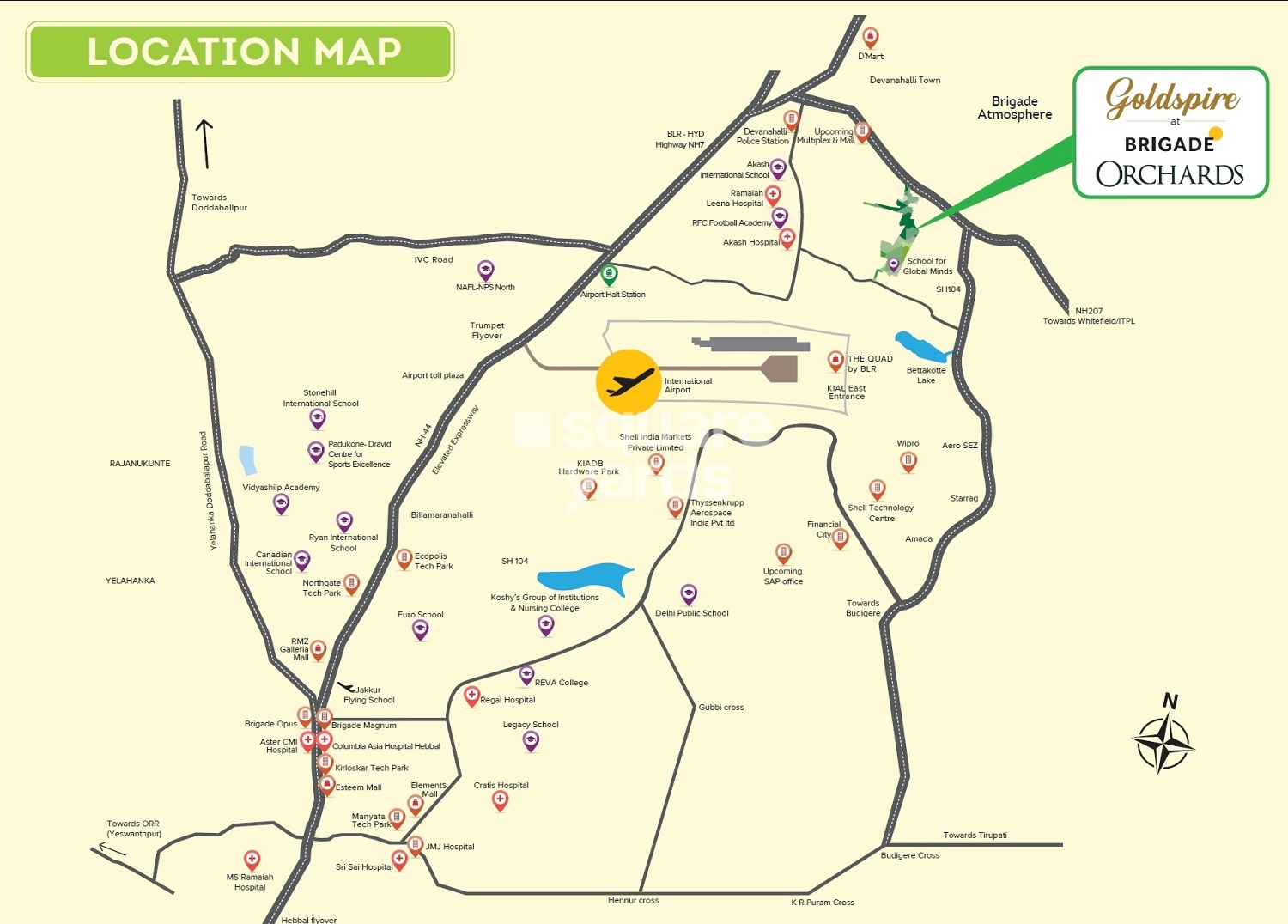 Goldspire At Brigade Orchards in Devanahalli, Bangalore @ 52.00 Lac ...