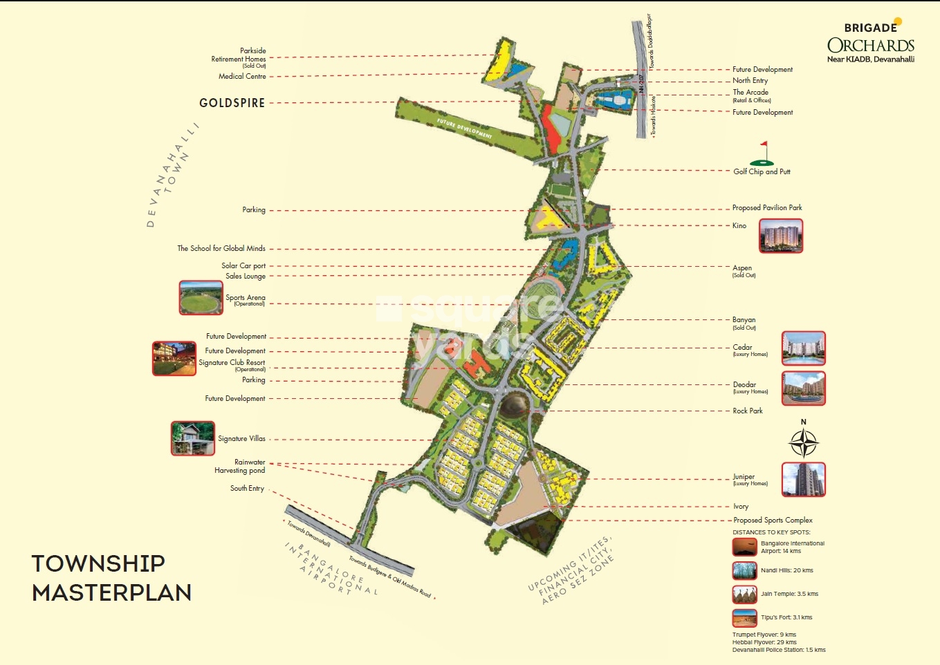 Goldspire At Brigade Orchards in Devanahalli, Bangalore @ 52.00 Lac ...