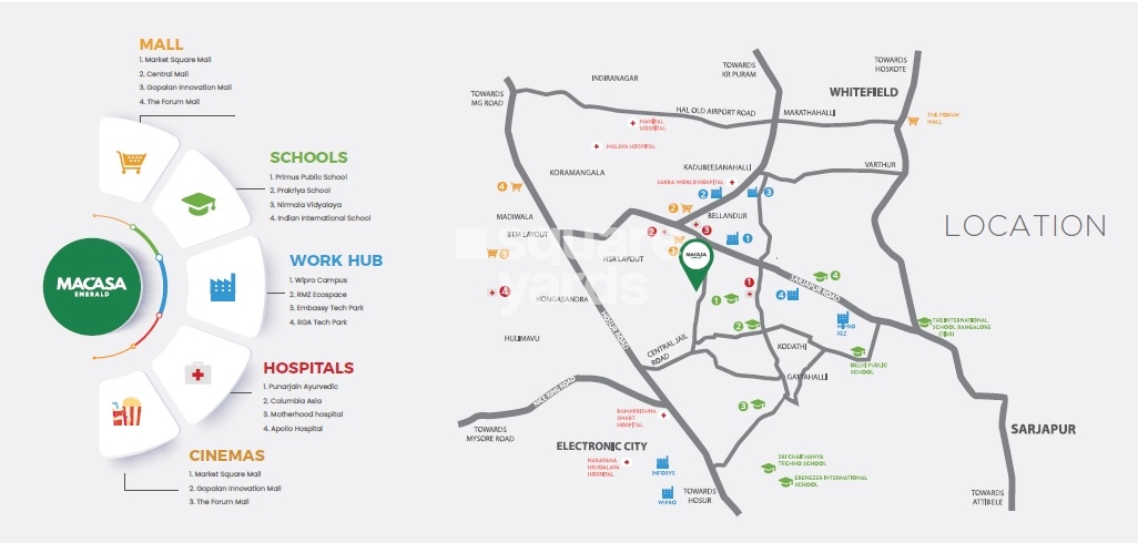 Mana Macasa Emerald in Choodasandra, Bangalore @ 80.75 Lac - Floor Plans, Location Map & Reviews