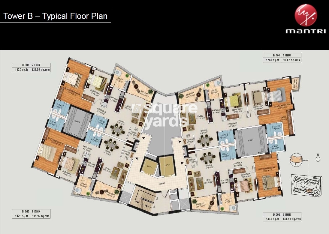 Mantri Manyata Lithos in Thanisandra, Bangalore @ 1.09 Cr - Floor Plans, Location Map & Reviews