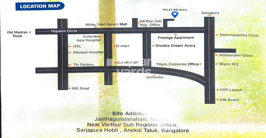 PLD Homes in Varthur, Bangalore @ 51.00 Lac - Floor Plans, Location Map ...
