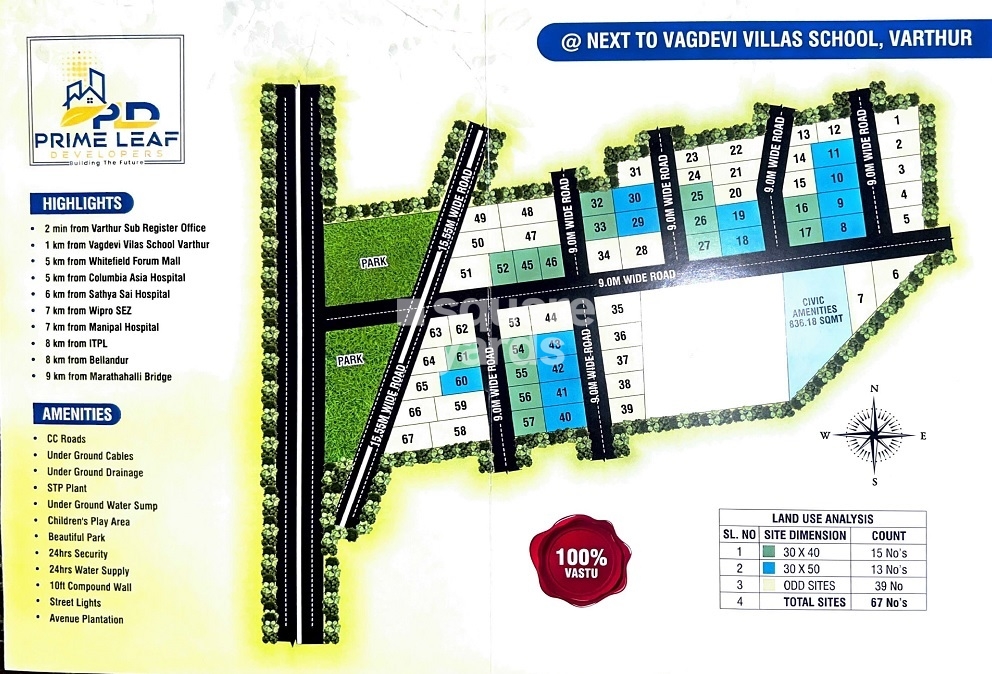 PLD Homes in Varthur, Bangalore @ 51.00 Lac - Floor Plans, Location Map ...